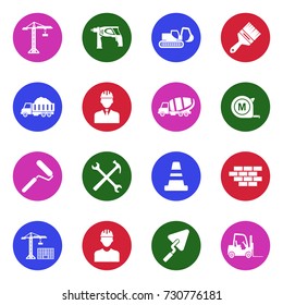 Builder Icons Black Flat Design Circle: เวกเตอร์สต็อก (ปลอดค่าลิขสิทธิ์ ...