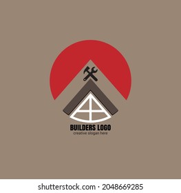 Builders Construction Logo Design Vector Template Stock Vector (Royalty ...
