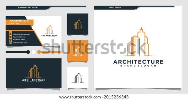 Building Architecture Logo Design Modern Line Stock Vector (Royalty ...
