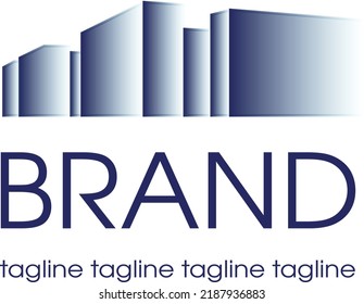 Building Block Logo Tagline Stock Vector (Royalty Free) 2187936883 ...