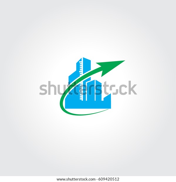 Building Business Icon Logo Stock Vector (Royalty Free) 609420512 ...