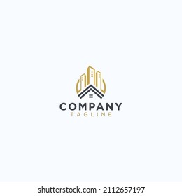 Building Circle Construction Logo Real Estate Stock Vector (Royalty ...