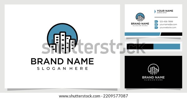 Building Circle Logo Design Inspiration Stock Vector (Royalty Free ...