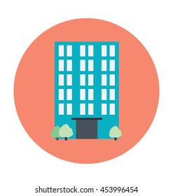 Building Colored Vector Icon Stock Vector (Royalty Free) 453996454 ...