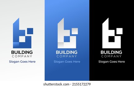 Building Company Logo Simple Vector Logo Stock Vector (Royalty Free ...