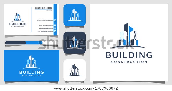 Building Construction Logo Design Inspiration Stock Vector (Royalty ...