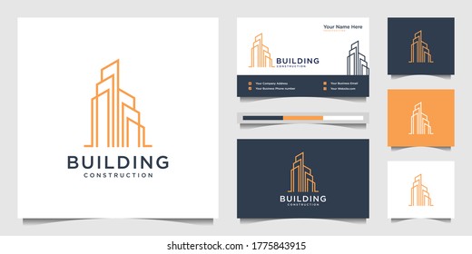 Building Logo New Concept Line Art: เวกเตอร์สต็อก (ปลอดค่าลิขสิทธิ์ ...