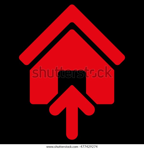 Building Entrance Icon Vector Style Flat Stock Vector (Royalty Free ...