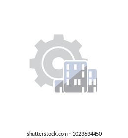 Building Gear Logo Icon Design Stock Vector (Royalty Free) 1023634450 ...