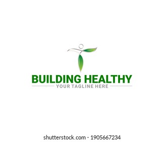 Building Healthy Vector Logo Design Stock Vector (Royalty Free ...