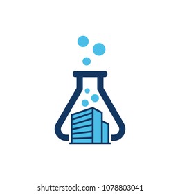Building Lab Logo Icon Design Stock Vector (Royalty Free) 1078803041 ...