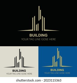 Building Log City Logo Design Template Stock Vector (Royalty Free ...