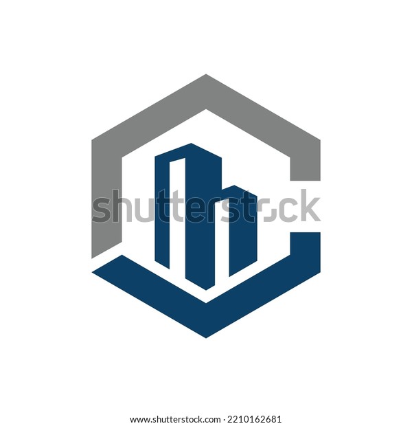 Building Logo Design Letter C Letter Stock Vector (Royalty Free ...
