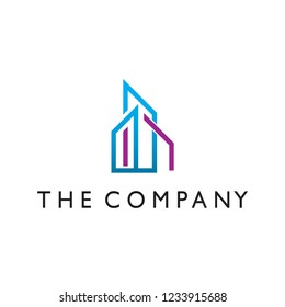 Contraction Logo Design Vector Illustration Stock Vector (Royalty Free ...