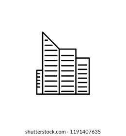 Building Outline Icon Simple Outline Vector Stock Vector (Royalty Free ...