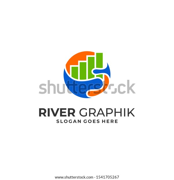 Building River Circle Concept Illustration Vector Stock Vector (Royalty ...