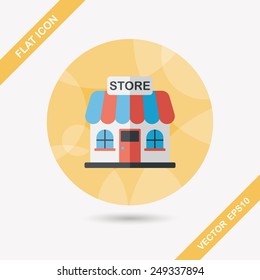 Building Shop Store Flat Icon Stock Vector (Royalty Free) 249337894 ...