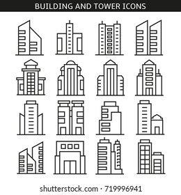 Isolated Outlined Monochrome Lines Blocks Flats Stock Vector (Royalty ...