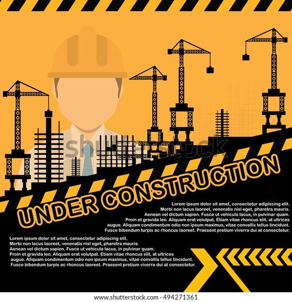 Building Under Construction Siteconstruction Infographicsvector ...
