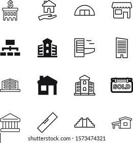 Architecture Vector Icon Set Such Pictogram Stock Vector (Royalty Free ...