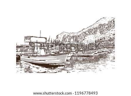 Building View Landmark Capri Municipality Metropolitan Stock Vector ...