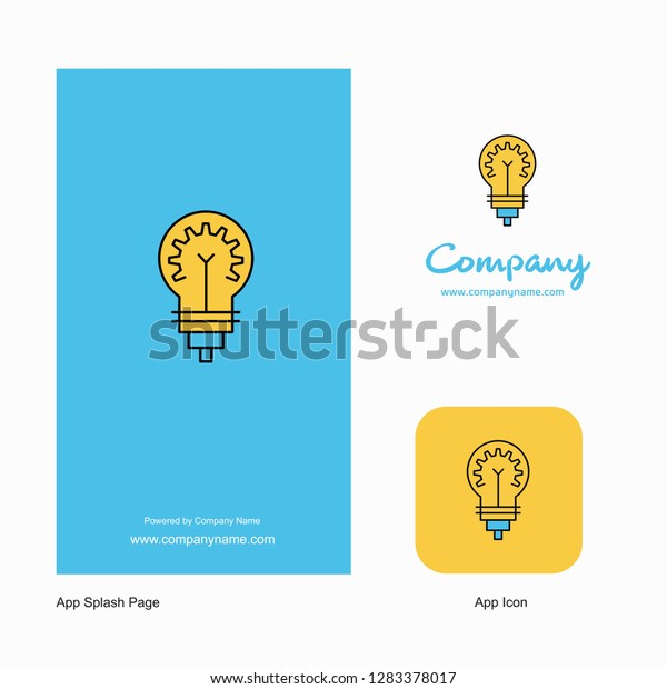 Bulb Company Logo App Icon Splash Stock Vector (Royalty Free ...