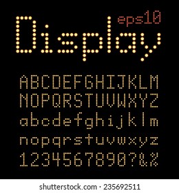 Bulb Font Vector Illustration: vector de stock (libre de regalías ...