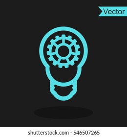 Bulb Gears Cogs Vector Icon Idea Stock Vector (Royalty Free) 546507265 ...