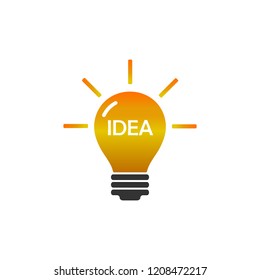 Insight Icon Flat Style Bulb Vector Stock Vector (Royalty Free) 1355115563