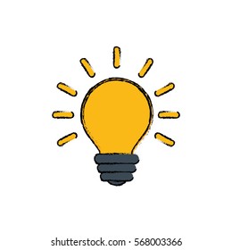 Bulb Light Energy Icon Vector Illustration Stock Vector (Royalty Free ...