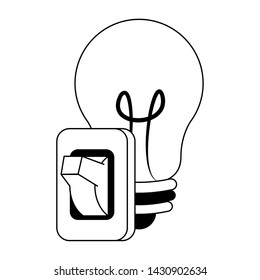 Bulb Light Switch Cartoon Isolated Vector: vector de stock (libre de ...