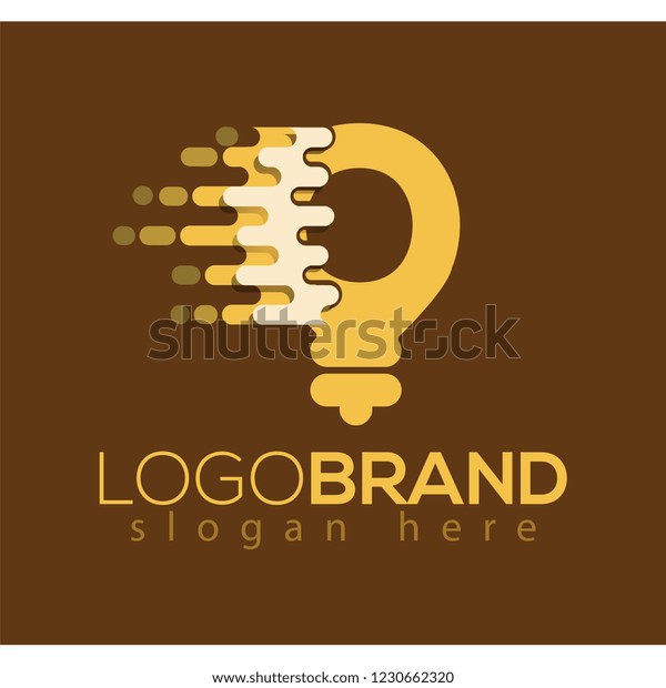 Bulb Smart Speed Pixel Logo Icon Stock Vector (Royalty Free) 1230662320 ...