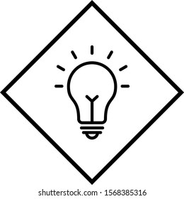 Bulb Vector Icon White Background Stock Vector (Royalty Free ...