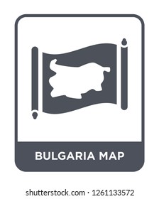Bulgaria Map Icon Vector On White Stock Vector (Royalty Free ...