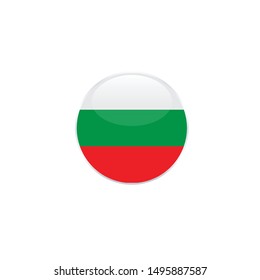 Bulgaria Round Flag Closy Flag Bulgaria Stock Vector (Royalty Free ...