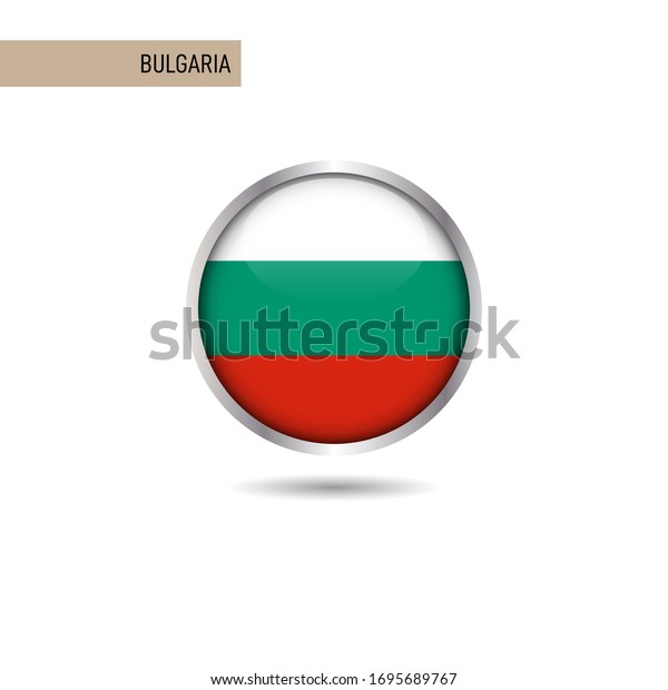 Bulgaria Round Flag Vector Design Template Stock Vector (Royalty Free ...