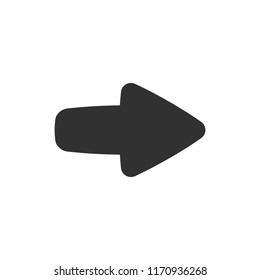 Bulging Arrow Monochrome Icon Stock Vector (Royalty Free) 1170936268 ...