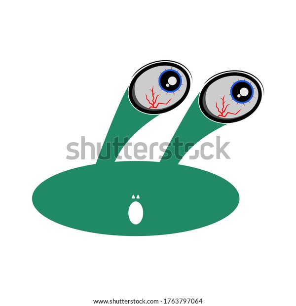 Vektor Stok Bulging Eyes Vector Design Isolated White (Tanpa Royalti ...