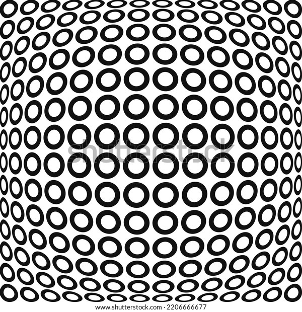 Bulging Hollow Circle Stroke Shapes Pattern Stock Vector (Royalty Free ...