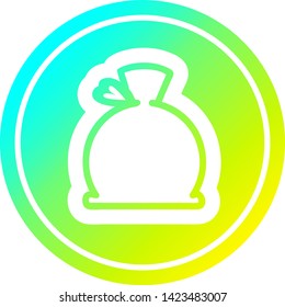 Bulging Sack Circular Icon Cool Gradient Stock Vector (Royalty Free ...