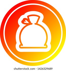 Bulging Sack Circular Icon Rainbow Gradient Stock Vector (Royalty Free ...