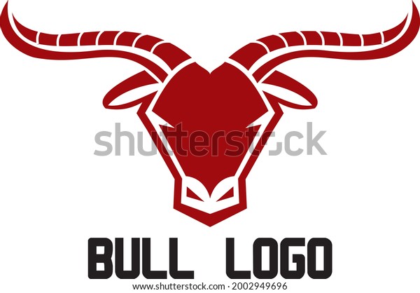 Bull Head Logo Vector Illustration Stock Vector (Royalty Free ...
