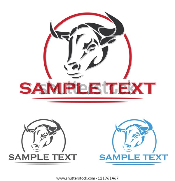 Bull Label Vector Illustration: เวกเตอร์สต็อก (ปลอดค่าลิขสิทธิ์ ...
