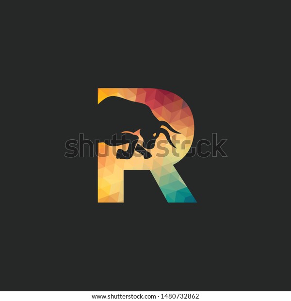 Bull Letter R Vector Logo Design 스톡 벡터(로열티 프리) 1480732862 | Shutterstock