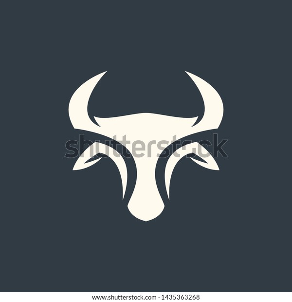 Bull Simple Illustration Vector Logo Stock Vector (Royalty Free ...