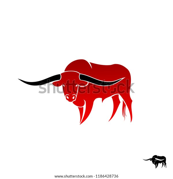 Bull Symbol Isolated Vector Illustration Stock Vector (Royalty Free ...