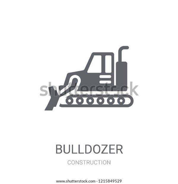 Bulldozer Icon Trendy Bulldozer Logo Concept Stock Vector (Royalty Free ...