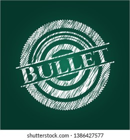 Bullet Chalk Emblem Vector Illustration Detailed Stock Vector (Royalty ...