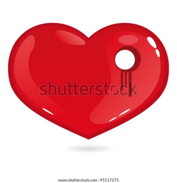 Bullet Hole Heart Stock Vector (Royalty Free) 95117275 | Shutterstock