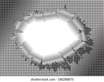 Bullet Hole Metal Vector Stock Vector (Royalty Free) 180288875 ...